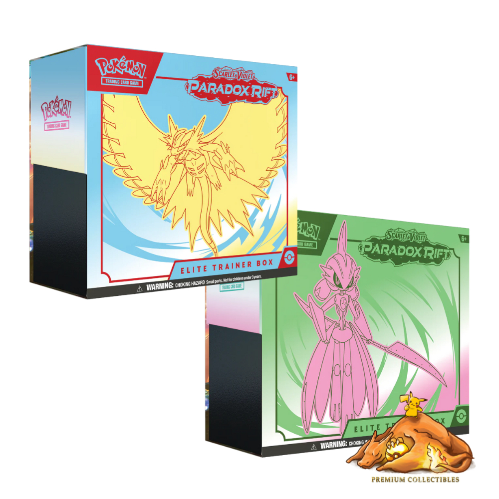 Pokemon TCG Paradox Rift Elite Trainer Box ETB Iron Valiant and Roaring ...