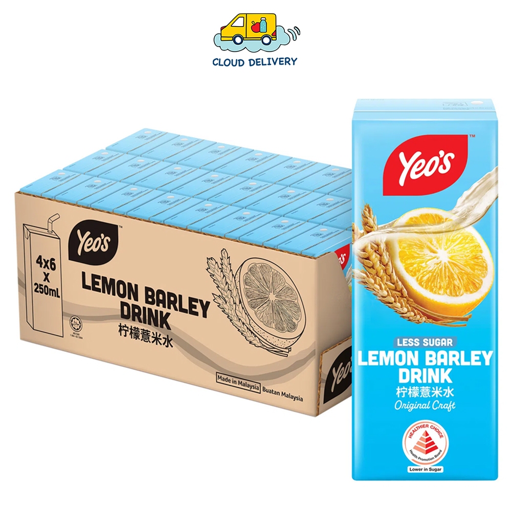 Yeo's Lemon Barley Packet (24 x 250ml) | Shopee Singapore