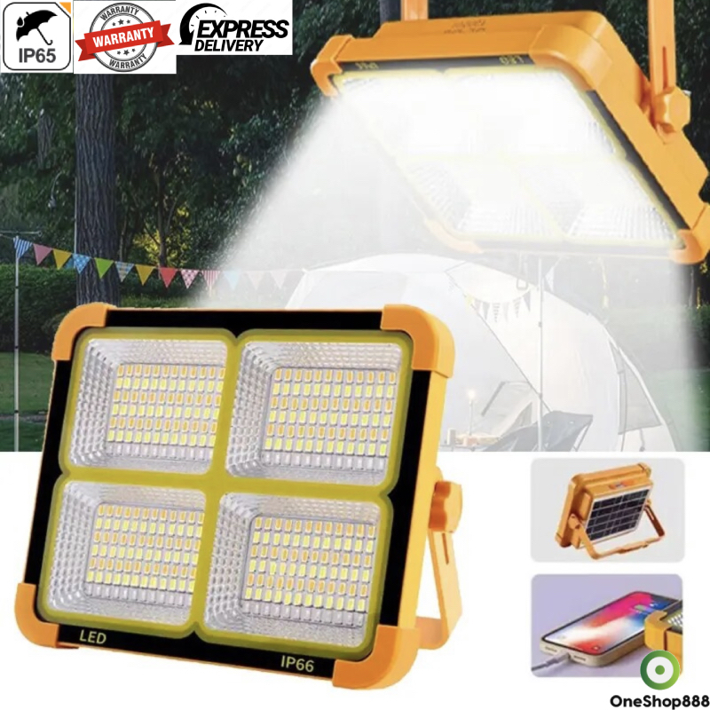 5000W Portable LED Solar Lamp Working Light IP66 Waterproof Floor Light ...