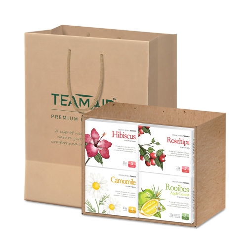 [TEAMAID] Organic herbal tea Gift set 4 types of organic herbal tea ...