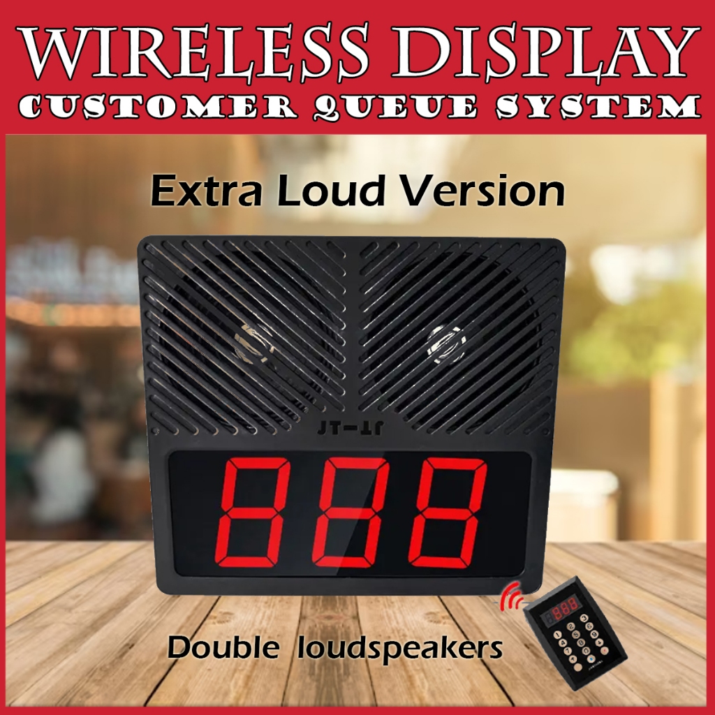 Loud Type Wireless Queue Management System 3 Digit Digital Call System ...