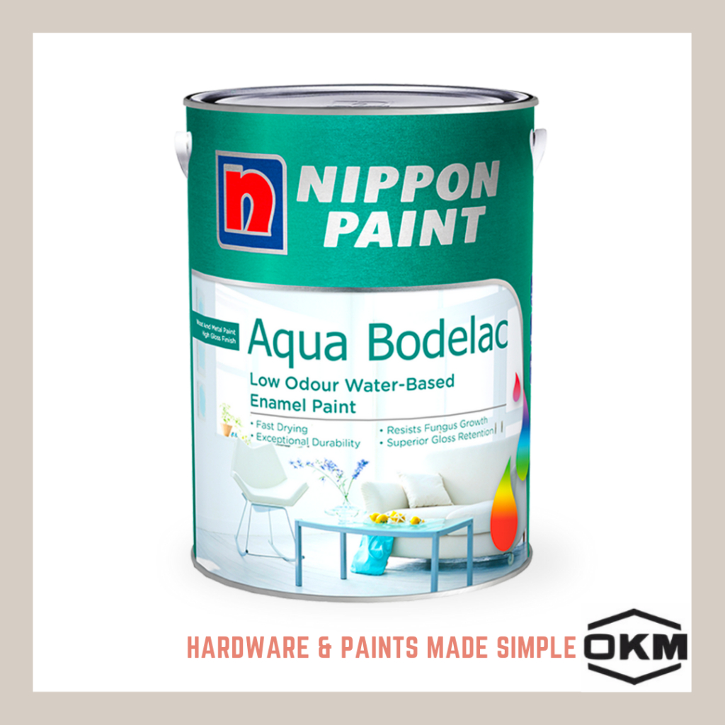 Aqua Bodelac 5L (Wood and Metal Paint)- Nippon Paint | Shopee Singapore