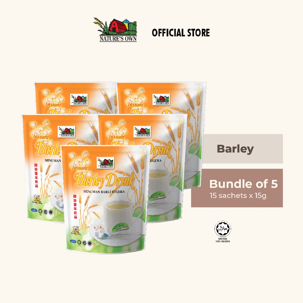 Nature's Own Instant Barley Drink x 5 packs | Shopee Singapore