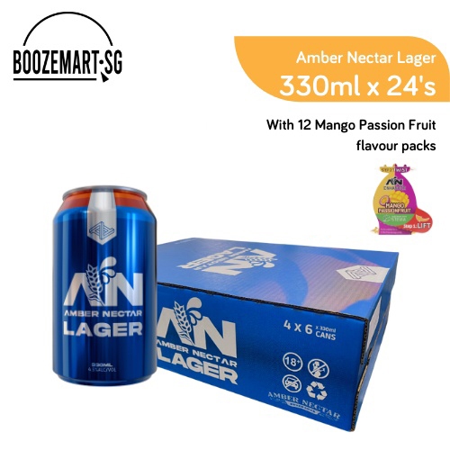Amber Nectar Lager Bottle 330ml x 24's - (Bbd 16 Feb 2025) | Shopee ...