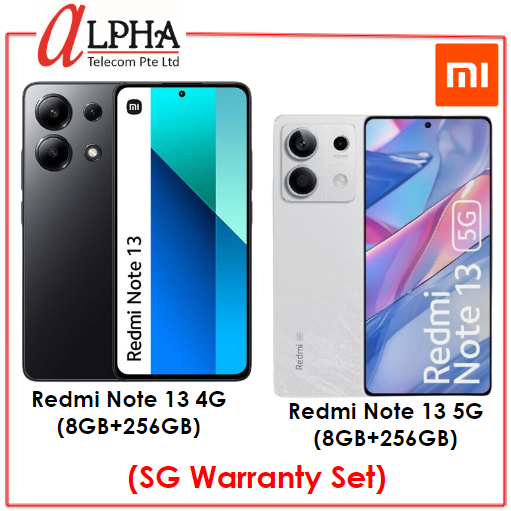 [2024 Model] Xiaomi Redmi Note 13 4G / Note 13 5G (8GB+256GB ...