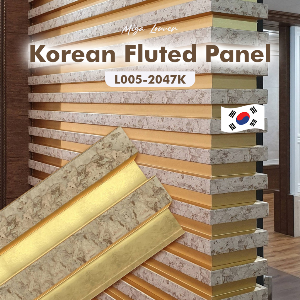 LOVEHOUSE226 Miga Korean Louver Wall Panel Decoration Fluted Panel L005 ...