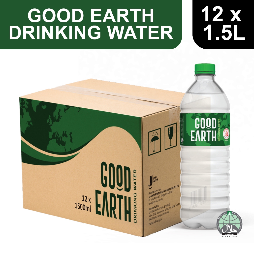 Good Earth Pure Drinking Water (12 X 1.5L) - Case | Shopee Singapore