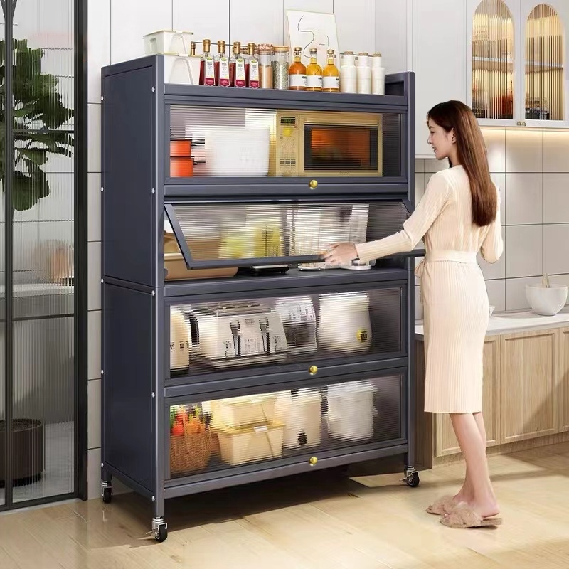 【TOP ONE】Multi-functional dustproof cabinet/kitchen rack/stacking rack ...