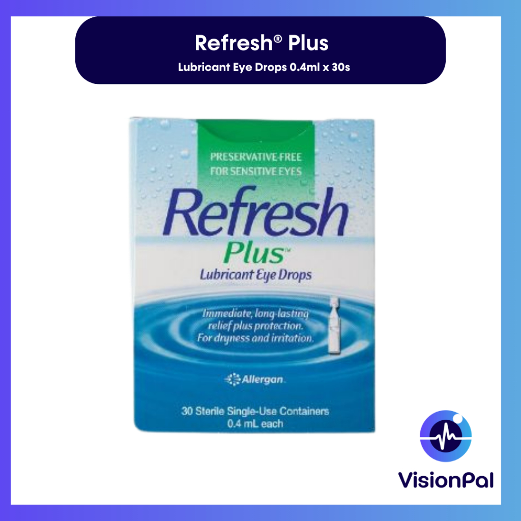 Allergan Refresh Plus Lubricant Eye Drops 0.4ml, 30pcs | Shopee Singapore
