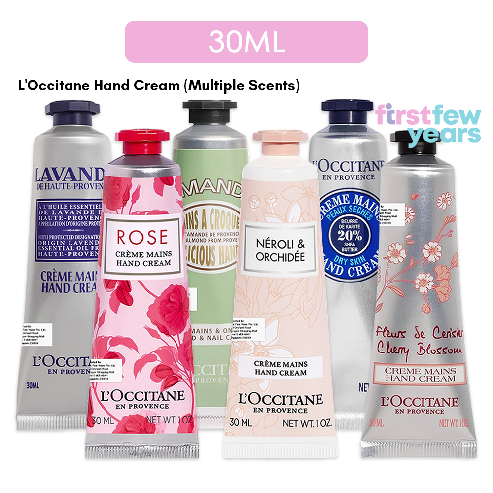 L'Occitane Hand Cream 30ml (6 Scents: Shea Butter, Almond Delicious, Cherry Blossom, Neroli ...