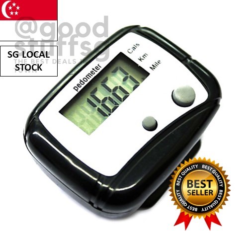 [SG FREE 🚚] LCD Pedometer Step Calorie Kilometer Counter Walking ...