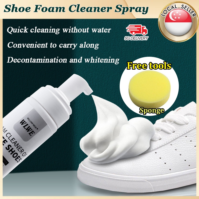 🇸🇬【SG stock】White Shoe Cleaner Foam Sports Shoe Whitening Cleaner ...