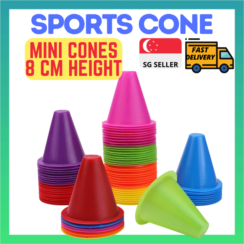[MINI SPORTS CONE][8 CM HEIGHT] MARKING CONES TRAINING MARKER PLASTIC ...