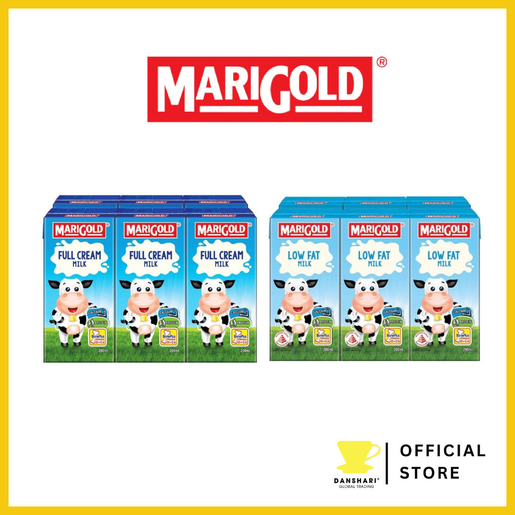 Marigold UHT Full Cream / Low Fat (24 x 200ml) | Shopee Singapore