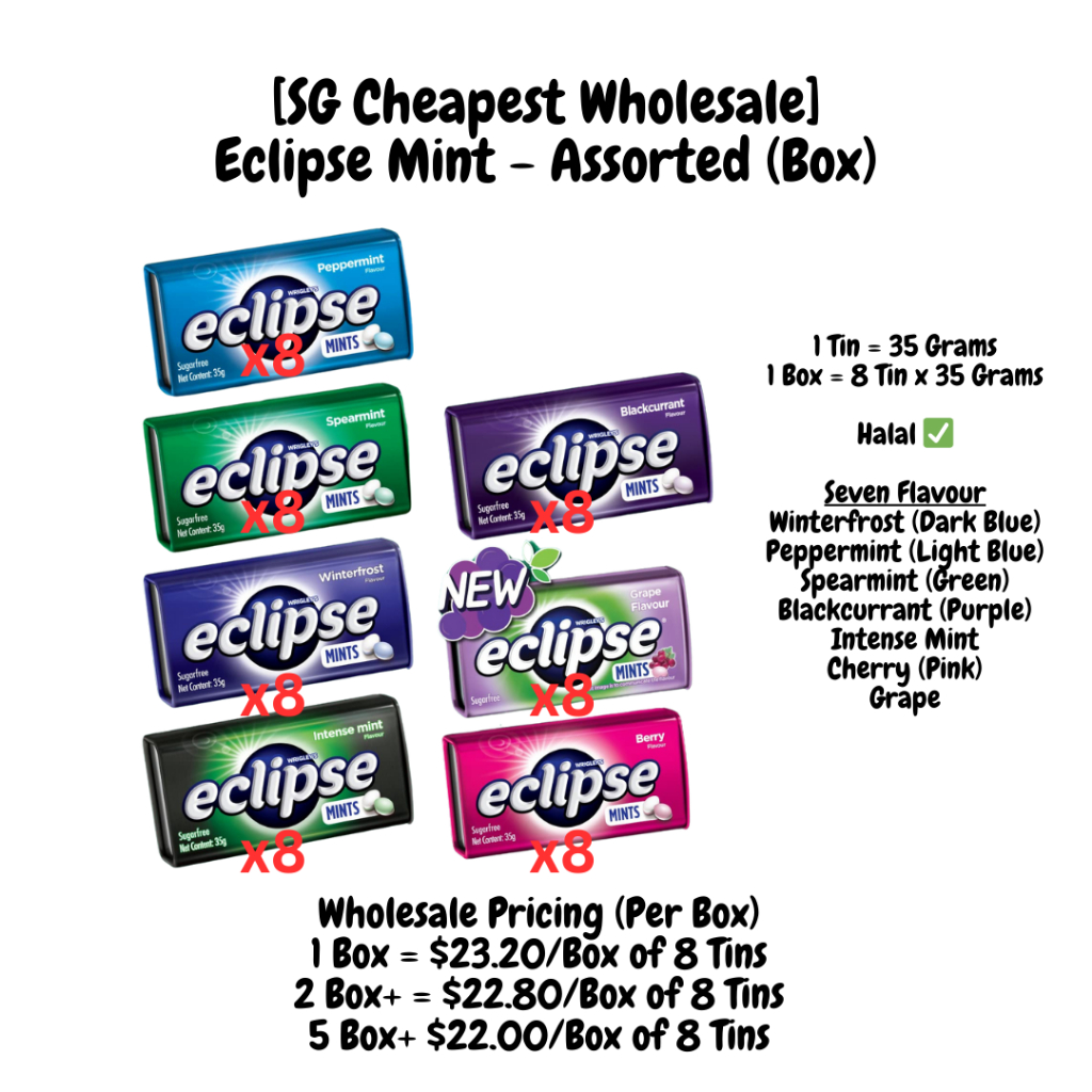 (Box of 8) Eclipse Mint - Assorted (Box) | Shopee Singapore