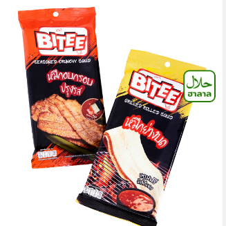 ไบตี้ Bitee Seasoned Grilled Squid (Halal Thai BKK Snacks) | Shopee ...