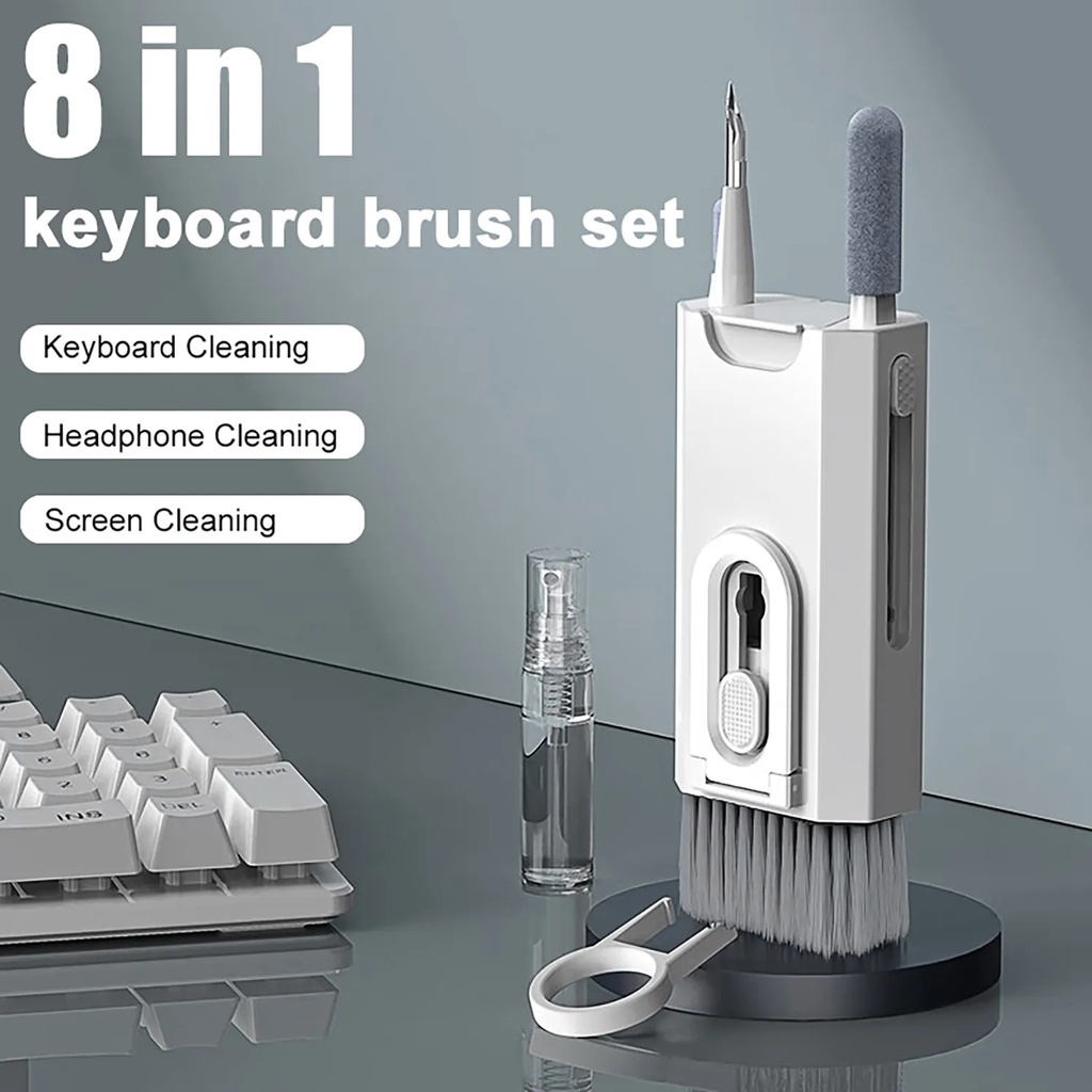 8-in-1 Cleaning Kit Computer Keyboard Cleaner Brush Earphones Cleaning ...