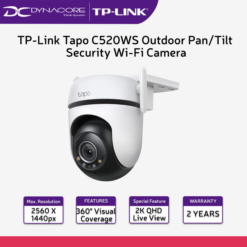 TP-Link Tapo C520WS Outdoor Pan/Tilt Security Wi-Fi Camera | Shopee Singapore