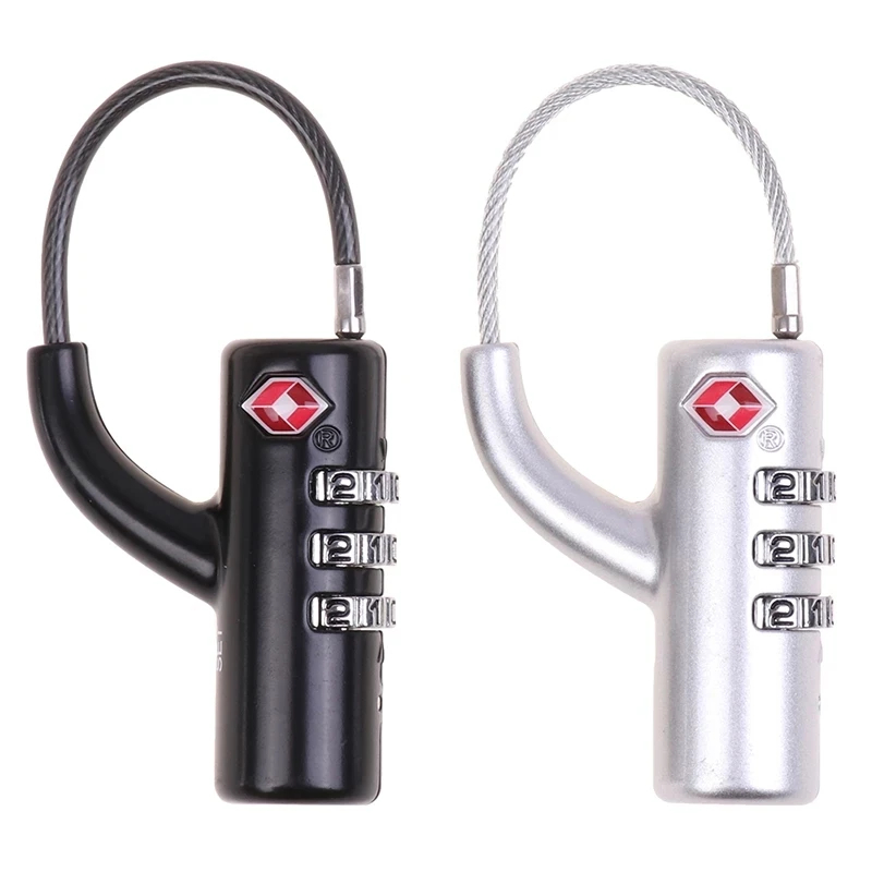Luggage lock TSA Lock for Travel luggage cable lock Anti-theft backpack ...