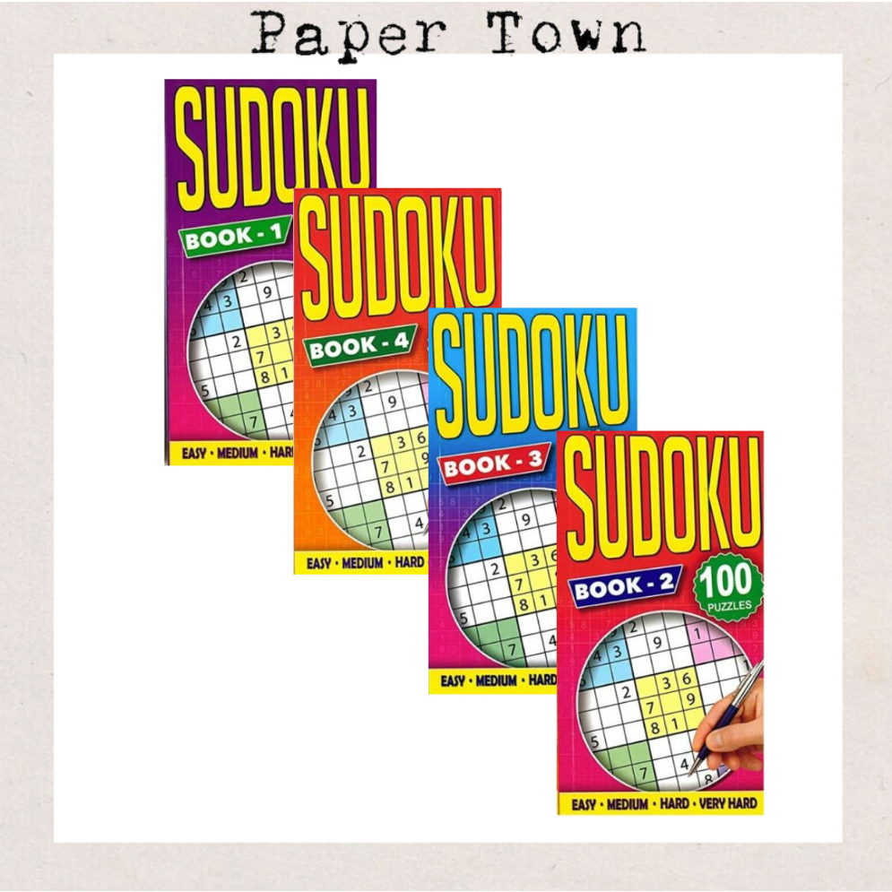 Sudoku Book w/ 100 Puzzles (Book 1 to 8) | Shopee Singapore