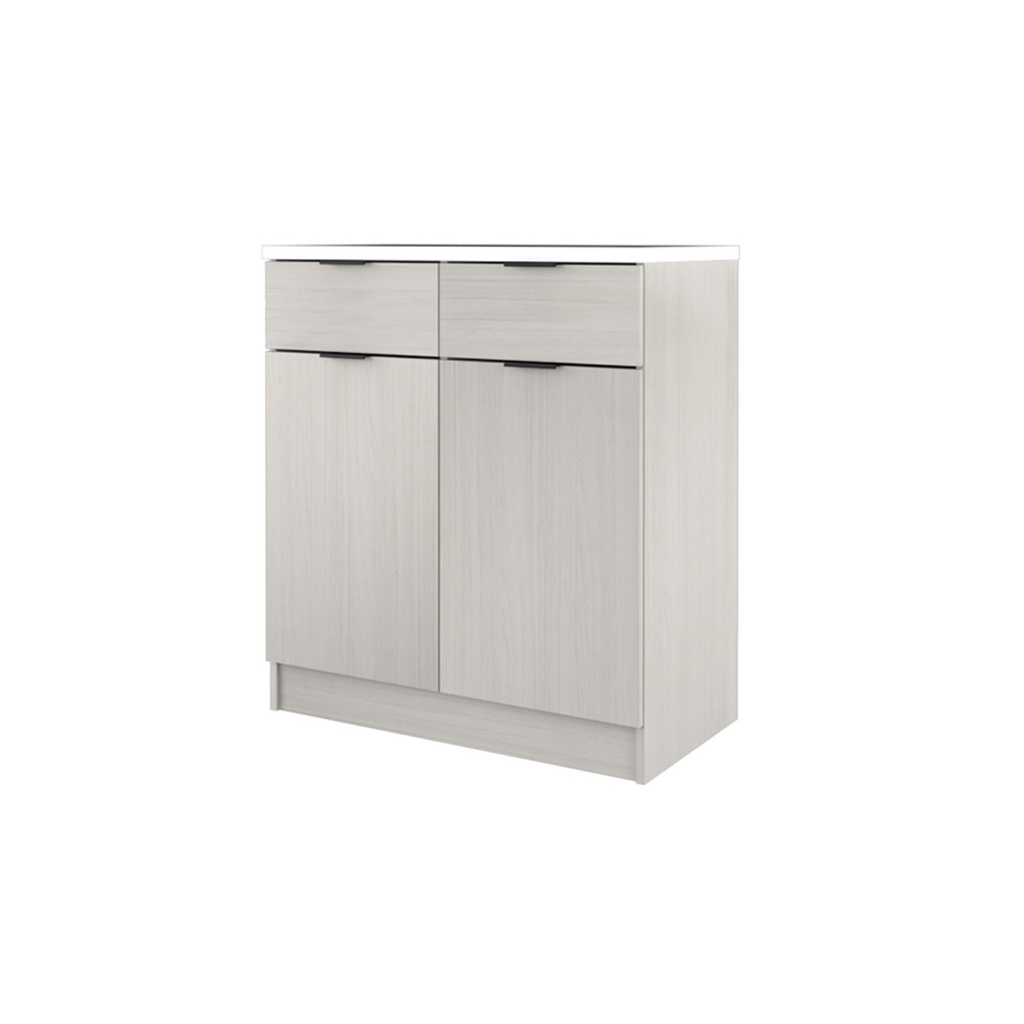 Living Mall Hallie Series Modular Kitchen Cabinet Melamine Panel Top ...