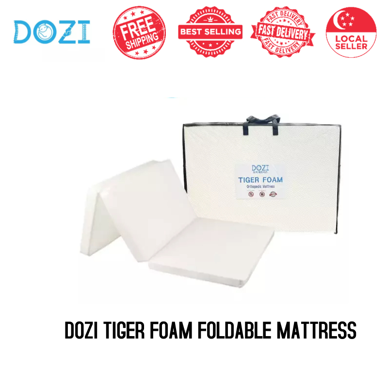Dozi Tiger Foam Foldable Mattress Single Size Space Saving | Shopee ...