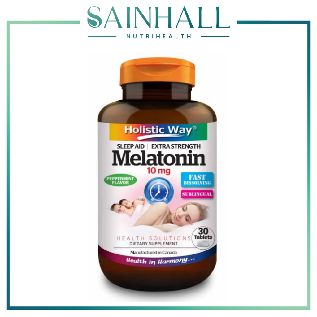 Holistic Way Melatonin 10mg, 30 tabs | Shopee Singapore