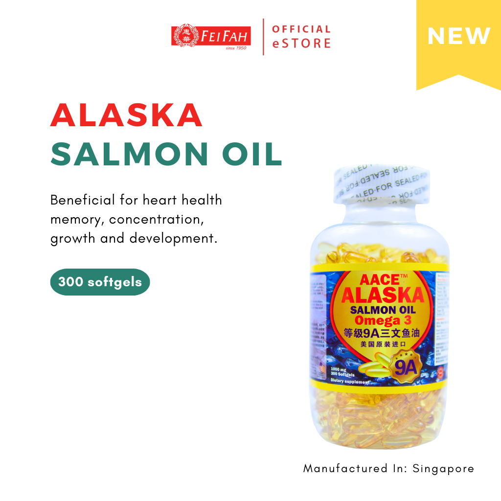 Fei Fah Grade 9A Alaska Salmon Oil - High Strength Omega-3 EPA & DHA ...