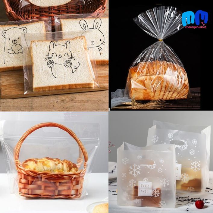 [SG] Transparent Bread Loaf Toast Buns Rolls Clear Bread Plastic Bag ...