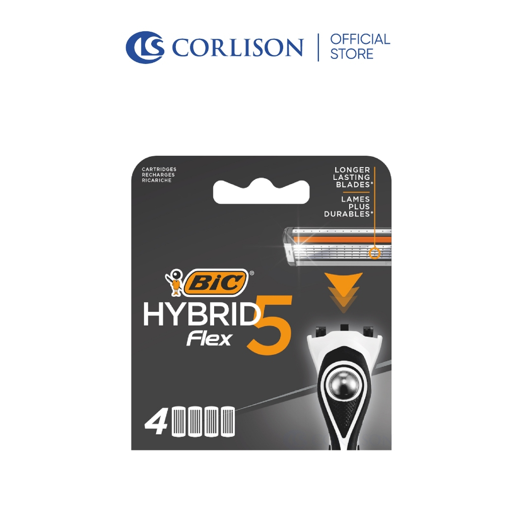 BIC Hybrid 5 Flex Refill Pack 4 (Shaver / Razor) | Shopee Singapore