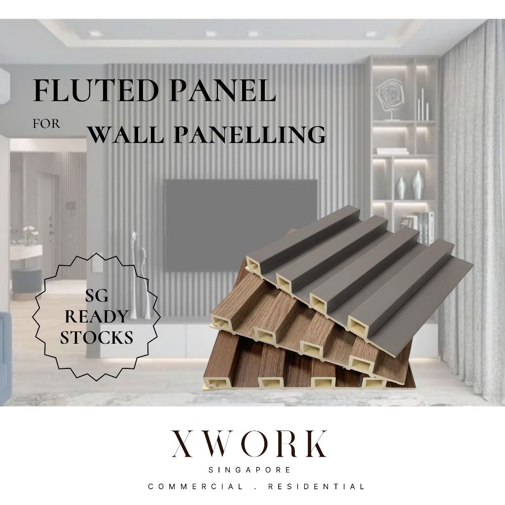 [SG SELLER] Xwork Wall Fluted panel Series 150 Partition Panel Wall ...