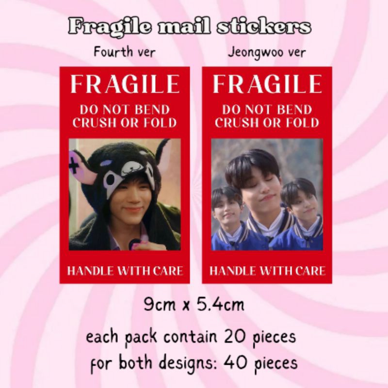 fragile mail stickers kpop thai actor assorted gmmtv fourth treasure ...