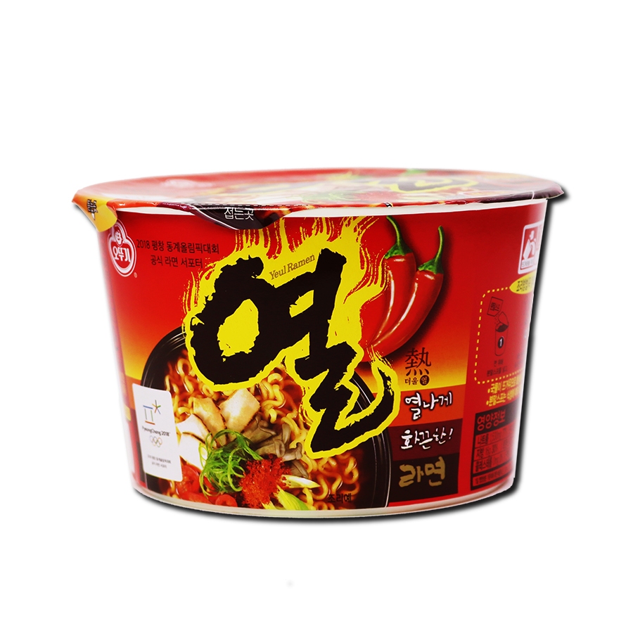 [Ottogi] Yeul Ramen Bowl 105g / 오뚜기 열라면 큰컵 105g / Korean Ramen | Shopee Singapore