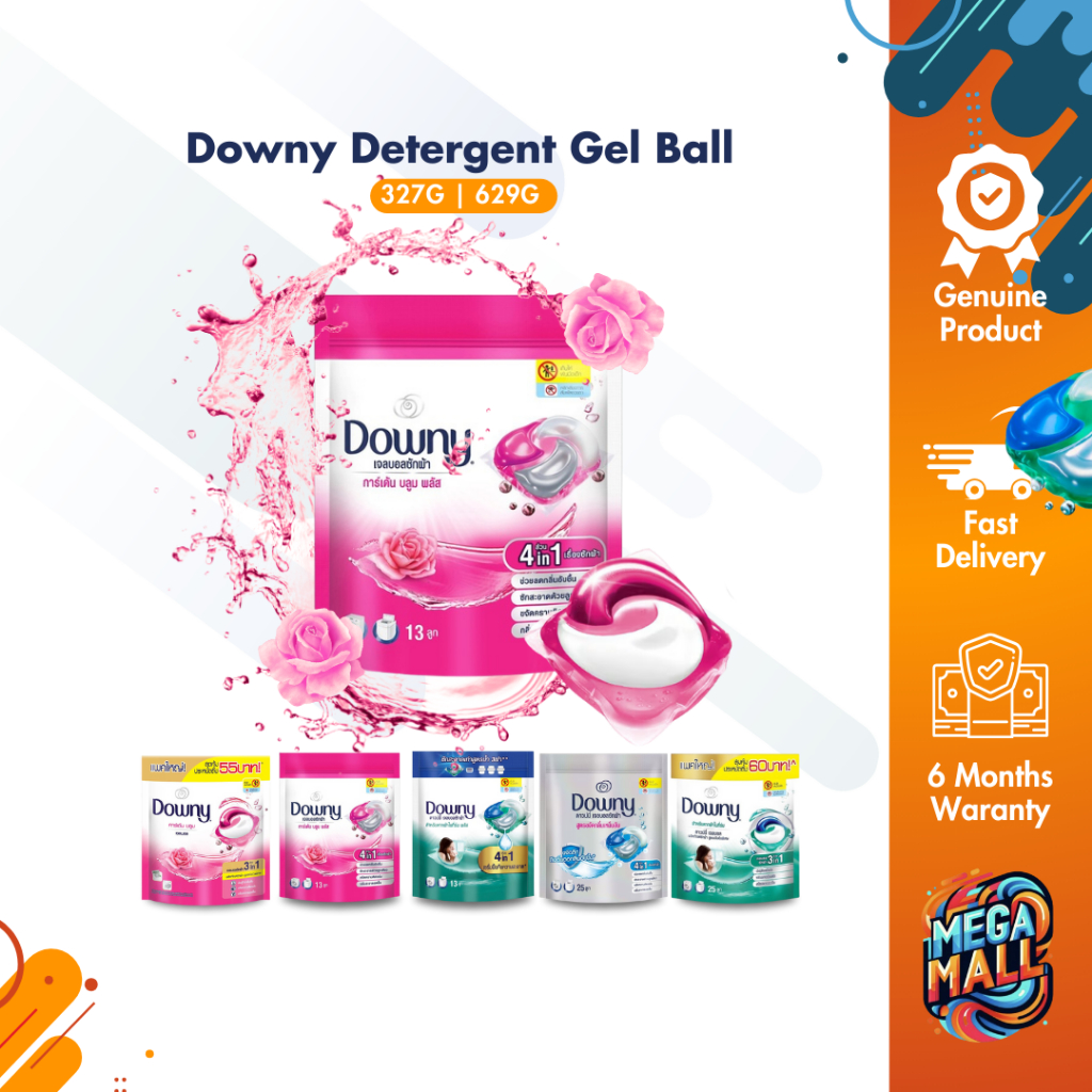 Downy Detergent Gel Ball 327g/629g Fresh Laundry Easy Use Advanced ...
