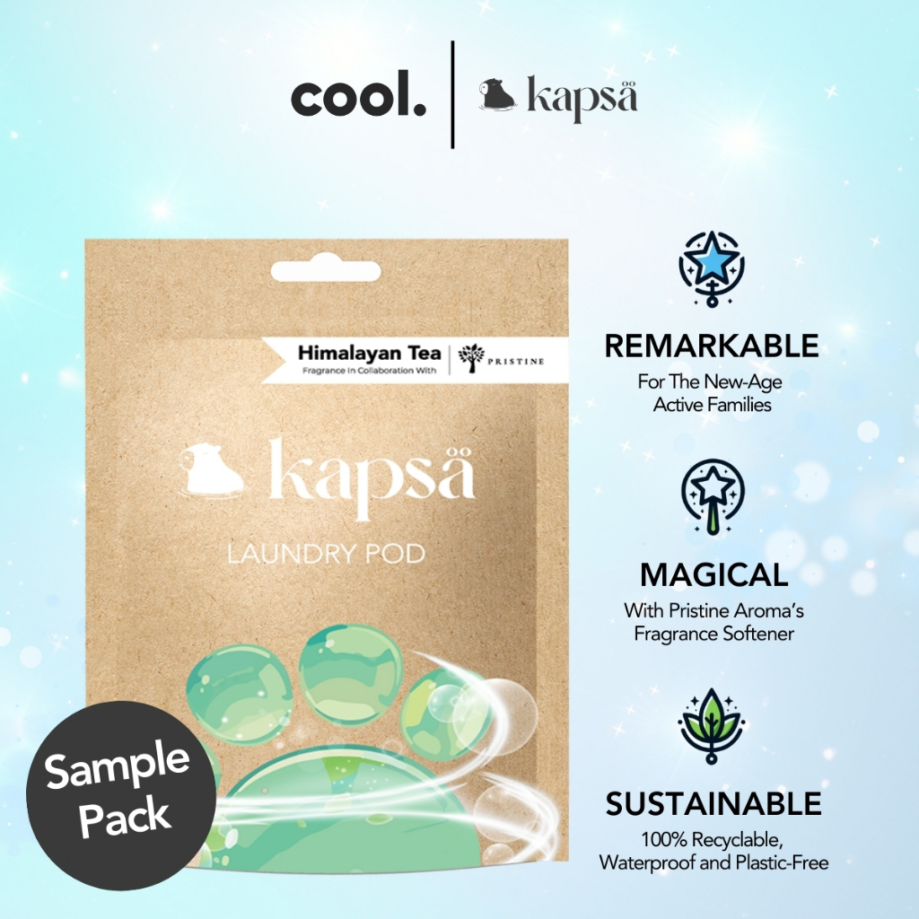 Kapsa 10-in-1 Laundry Pods Sample Pack Single Capsule - With Himalayan ...