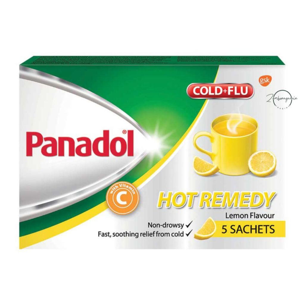 PANADOL Cold + Flu Hot Remedy Lemon Flavour (5 sachets) [SG] | Shopee ...