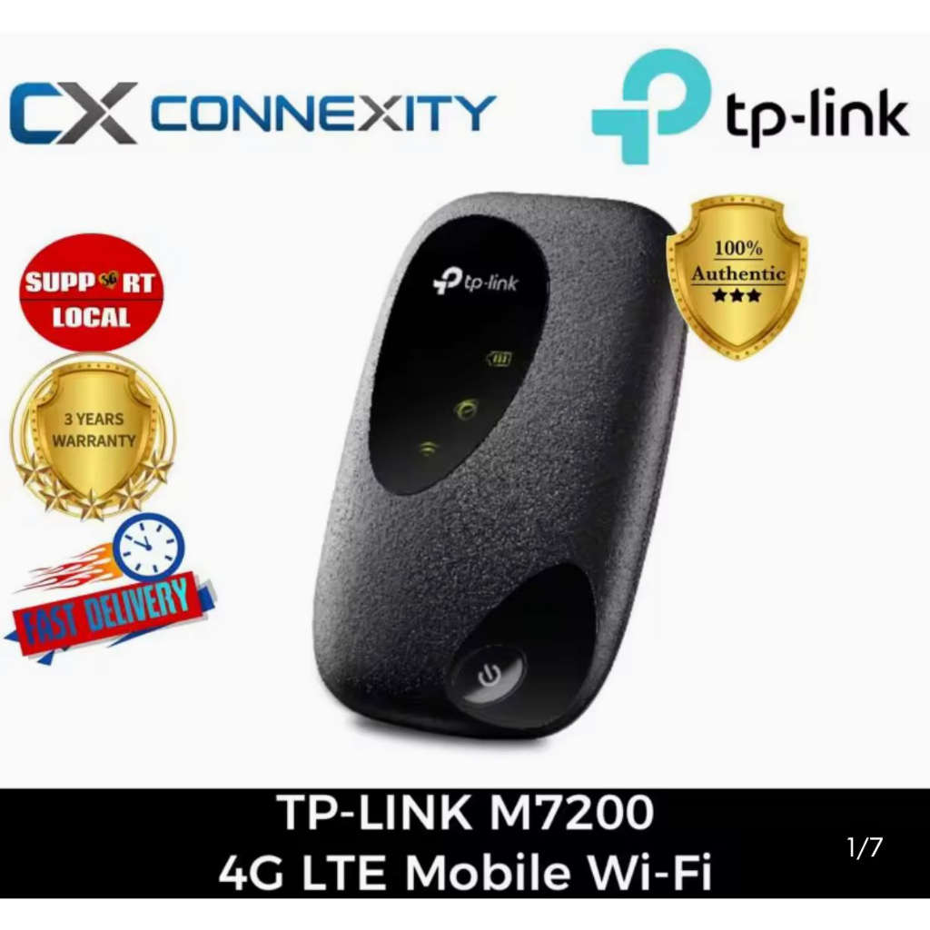 TP-LINK M7200 150 Mbps 3G/4G LTE Mobile Travel WiFi Router/MiFi/Hotspot ...