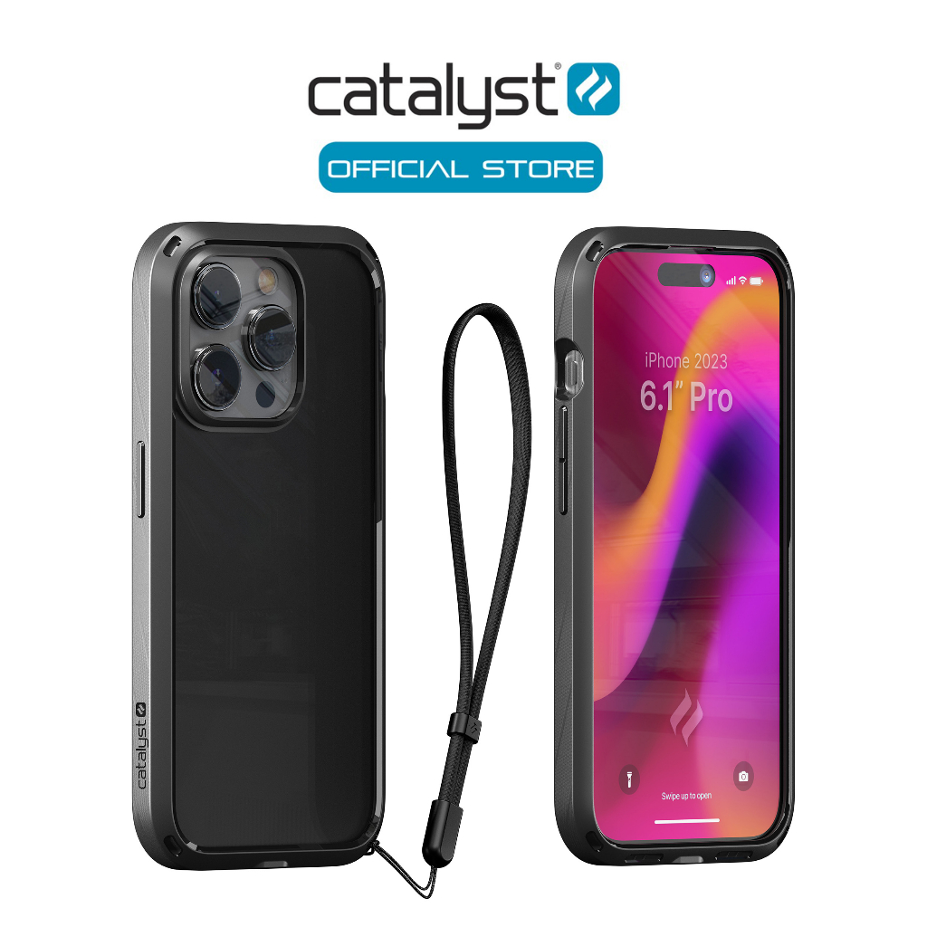Catalyst Case for iPhone 15 Pro Max | 15 Pro | 15 - Influence Case (Black) | Shopee Singapore