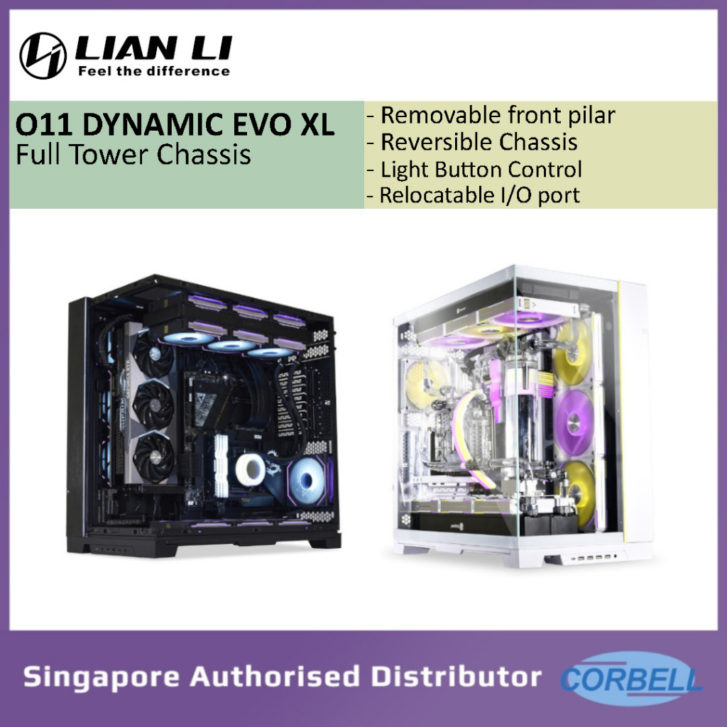 Lian Li O11 Dynamic EVO XL Full Chassis Desktop Casing Tempered Glass ...