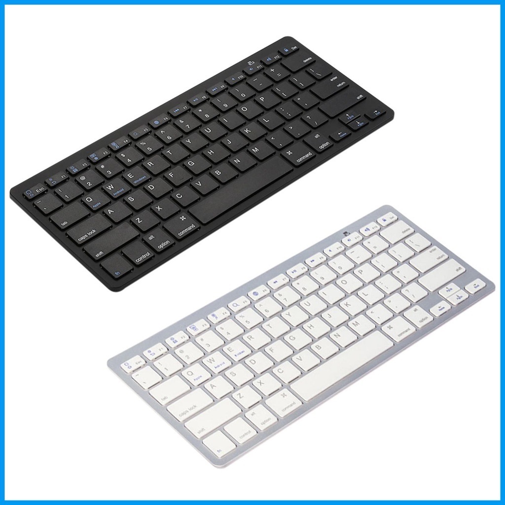 Bluetooth Wireless Keyboard For Laptop Fast Typing Flat Cordless Mute ...