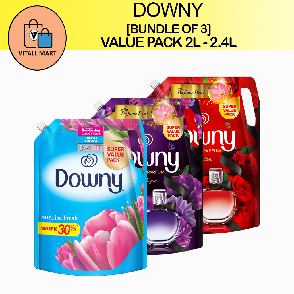 [Bundle Of 3] Downy Concentrate Fabric Conditioner Refill 2L - 2.4L ...