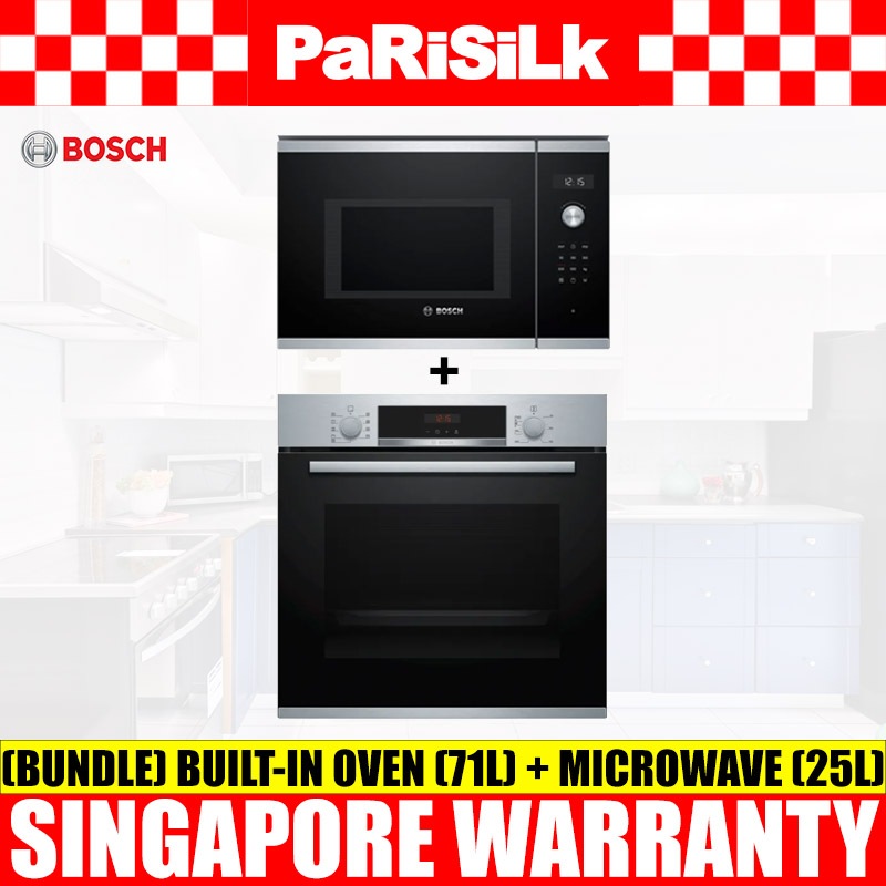 (Bundle) Bosch HBS573BS0B Series 4 Built-in Oven + BEL554MS0K Series 6 ...