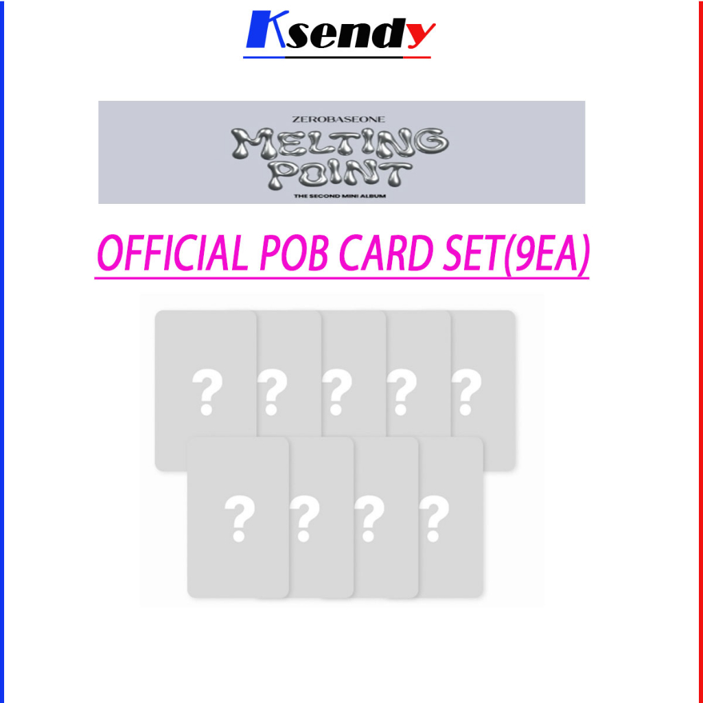 ZEROBASEONE - MELTING POINT OFFIAICL POB CARD SET(9EA) | Shopee Singapore