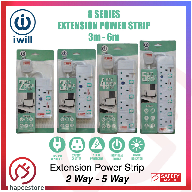 iwill Extension Wire | Power Strip | Extension Socket | Extension Plug ...