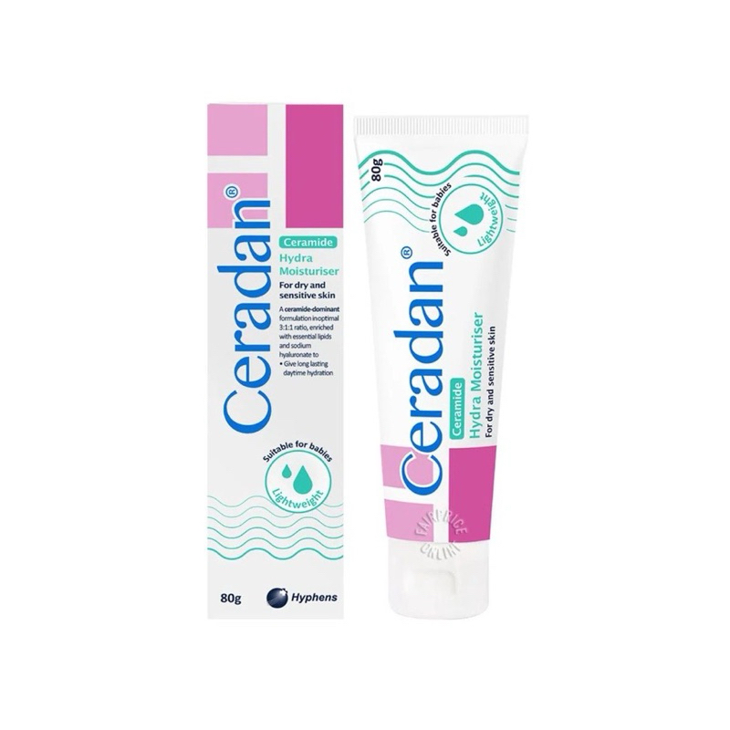 Ceradan® Hydra Moisturiser (80g) (Light-textured| 3:1:1 Ceramide| For ...