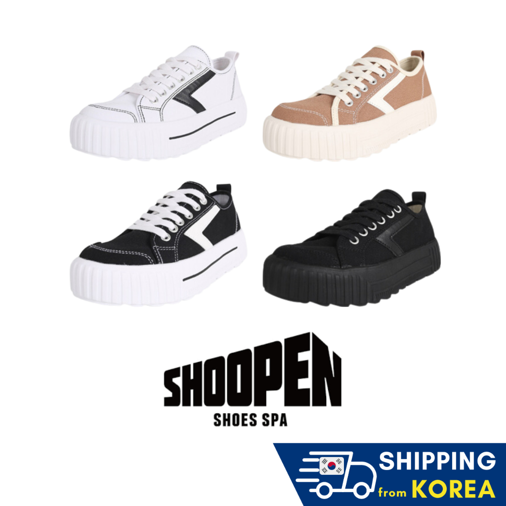 [SHOOPEN] (🇰🇷Korean Brand / Korean Style) Chunky 4cm Lift Sneakers ...