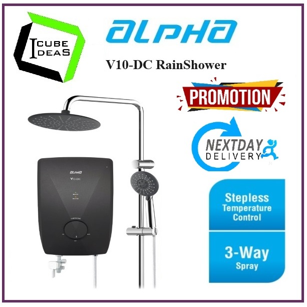 ALPHA - V10-DC RainShower Instant Water Heater (DC Pump) | Local singapore warranty | Express ...