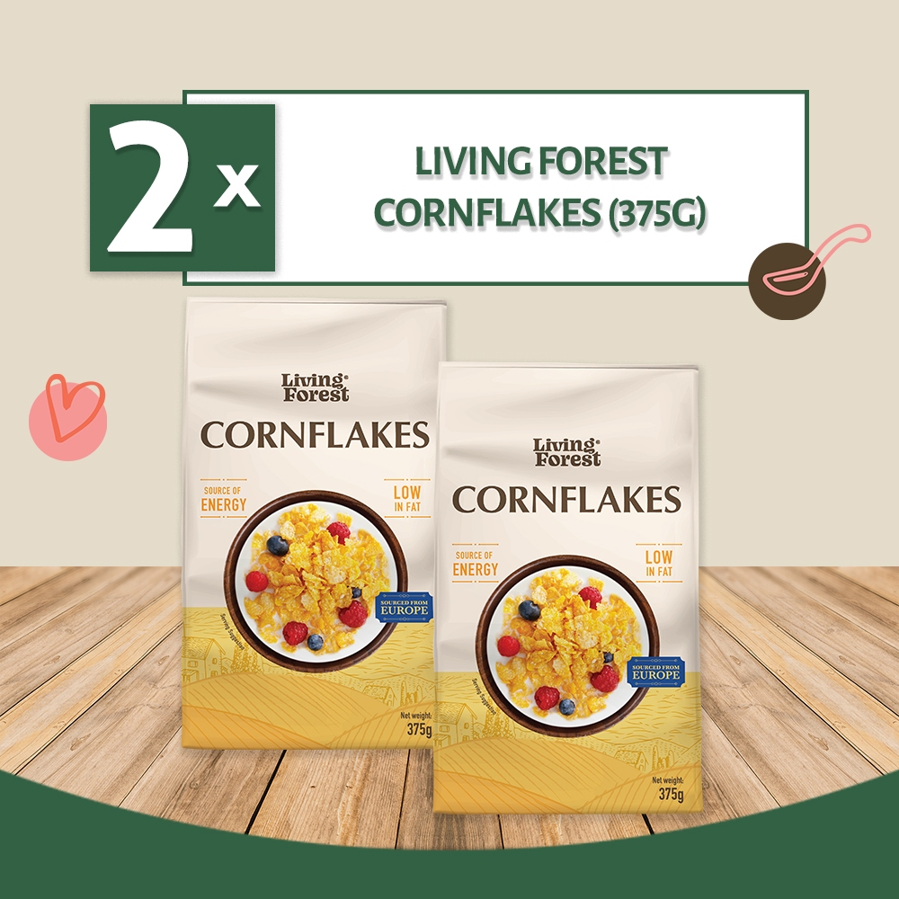 [Bundle of 2] Living Forest Cornflakes 375g (Exp: 09/2025) | Shopee ...