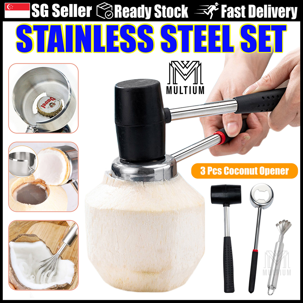 Coconut Opener Kit 3pcs Set |Multi purpose Coconut Opener | Coconut ...
