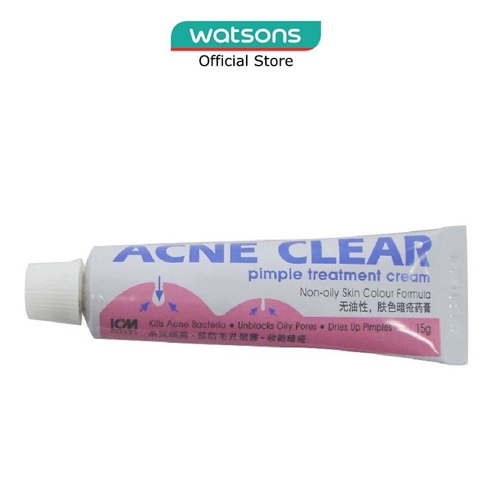 ICM PHARMA Acne Clear Pimple Treatment Cream 15g | Shopee Singapore